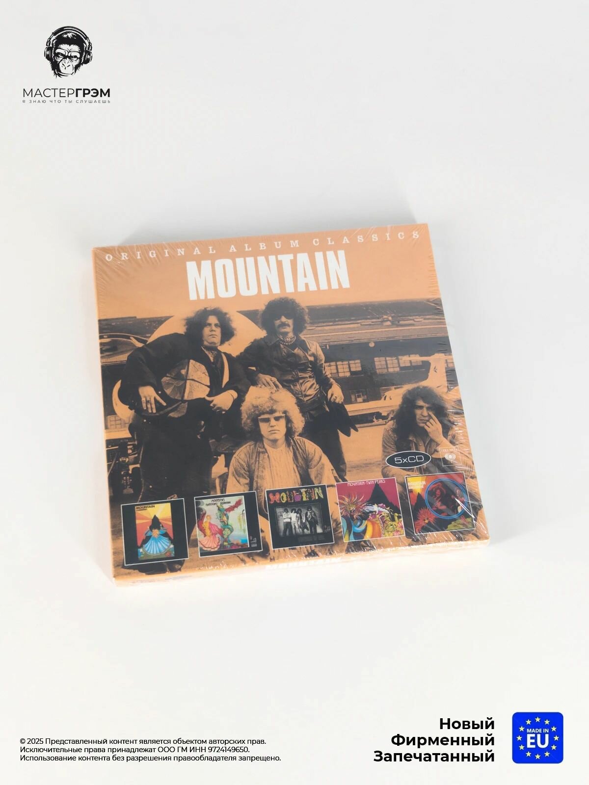 CD диск Mountain - Original Album Classics (5CD) 2016, Papersleeves In Case