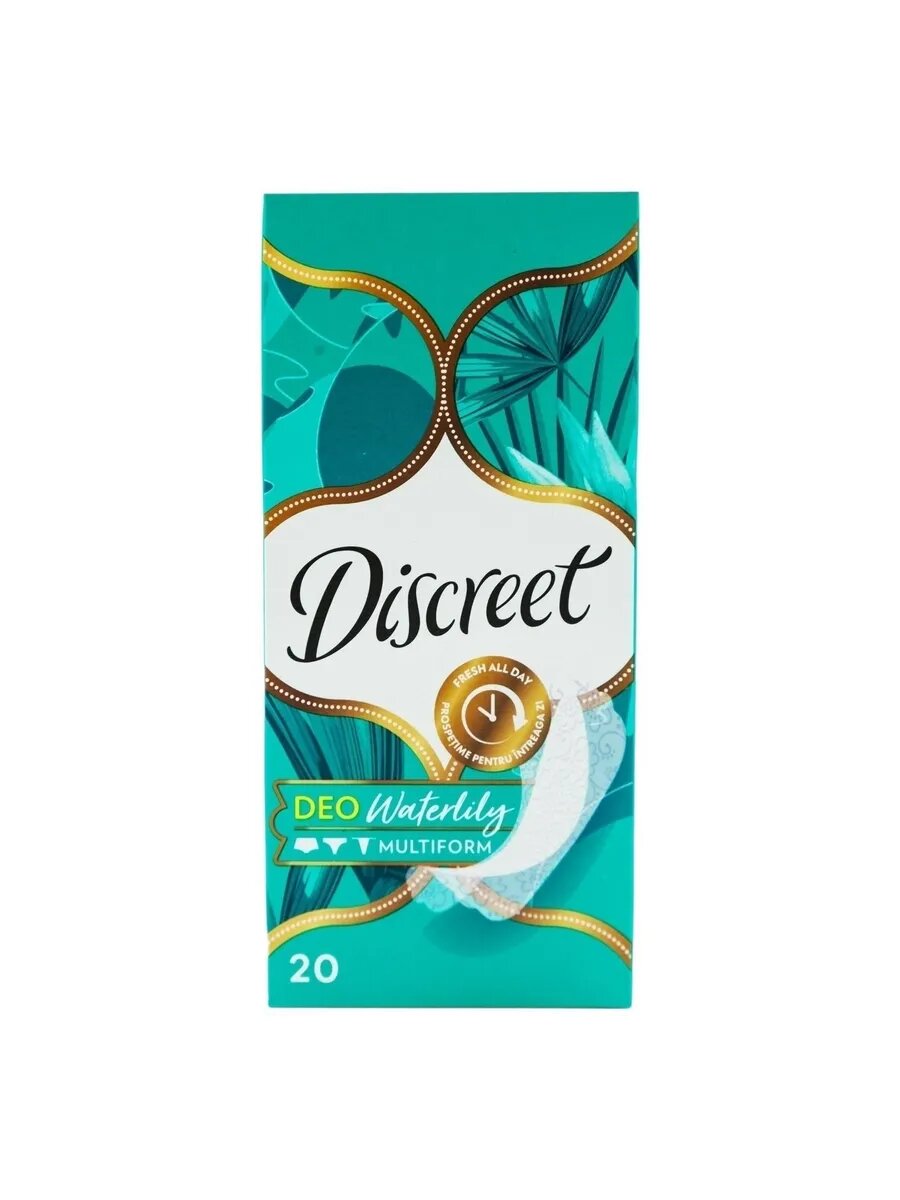 Прокладки ежедневные Discreet Multiform водная лилия 20 шт
