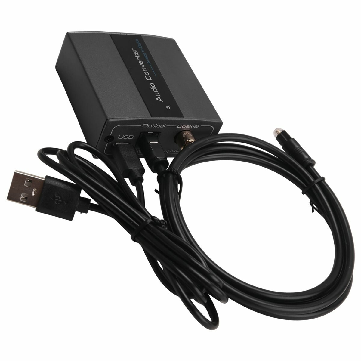 Аналого-цифровой аудиопреобразователь RCA в оптический с оптическим кабелем Audio Digital Toslink и коаксиальным аудиоад