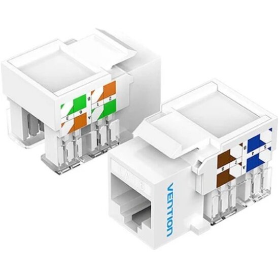 Модуль Vention Keystone Jack Cat.6 UTP белый