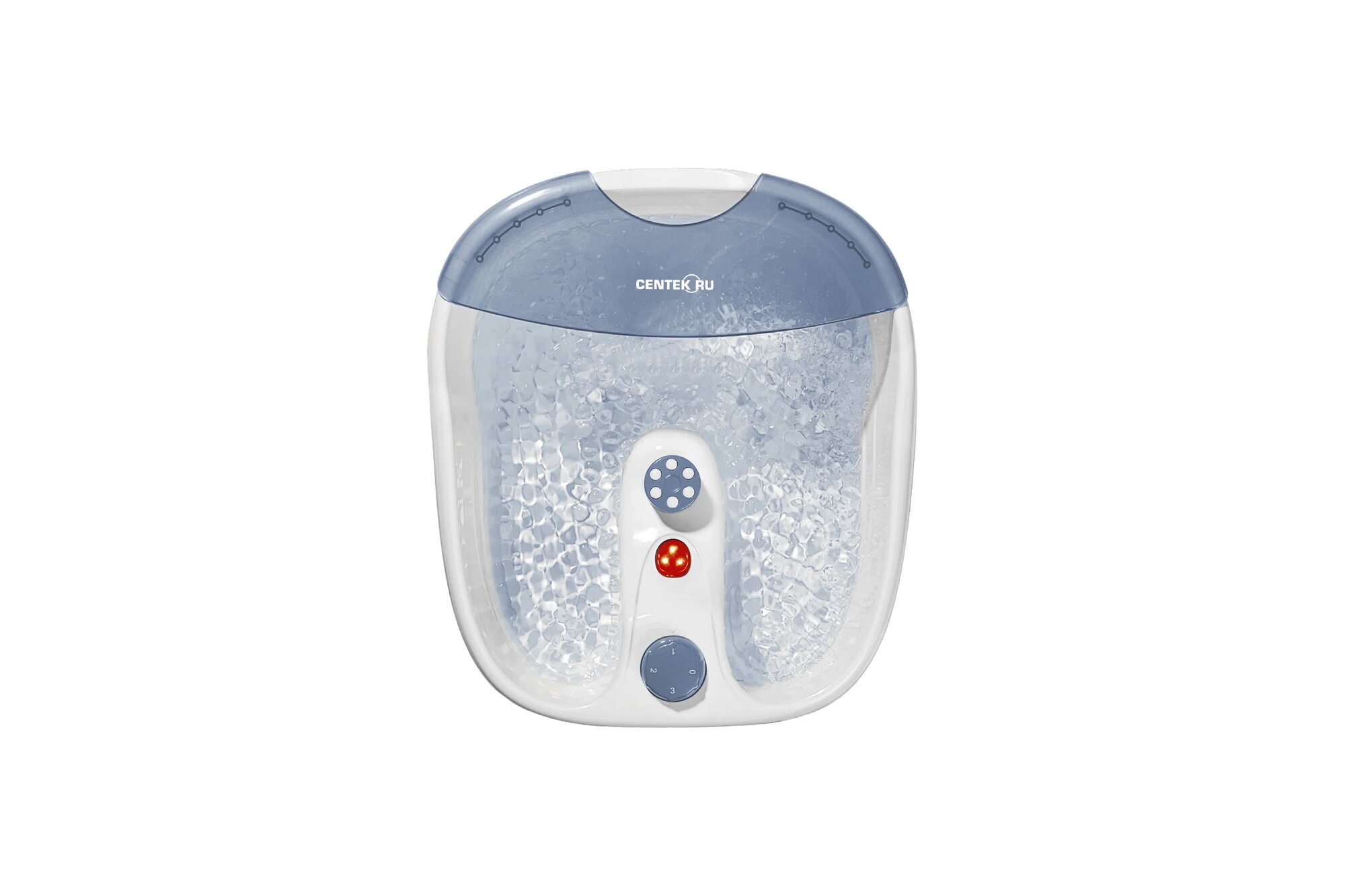 Гидромассажная ванночка CENTEK CT-2604 для ног, с автоподогревом, 65Вт, белая