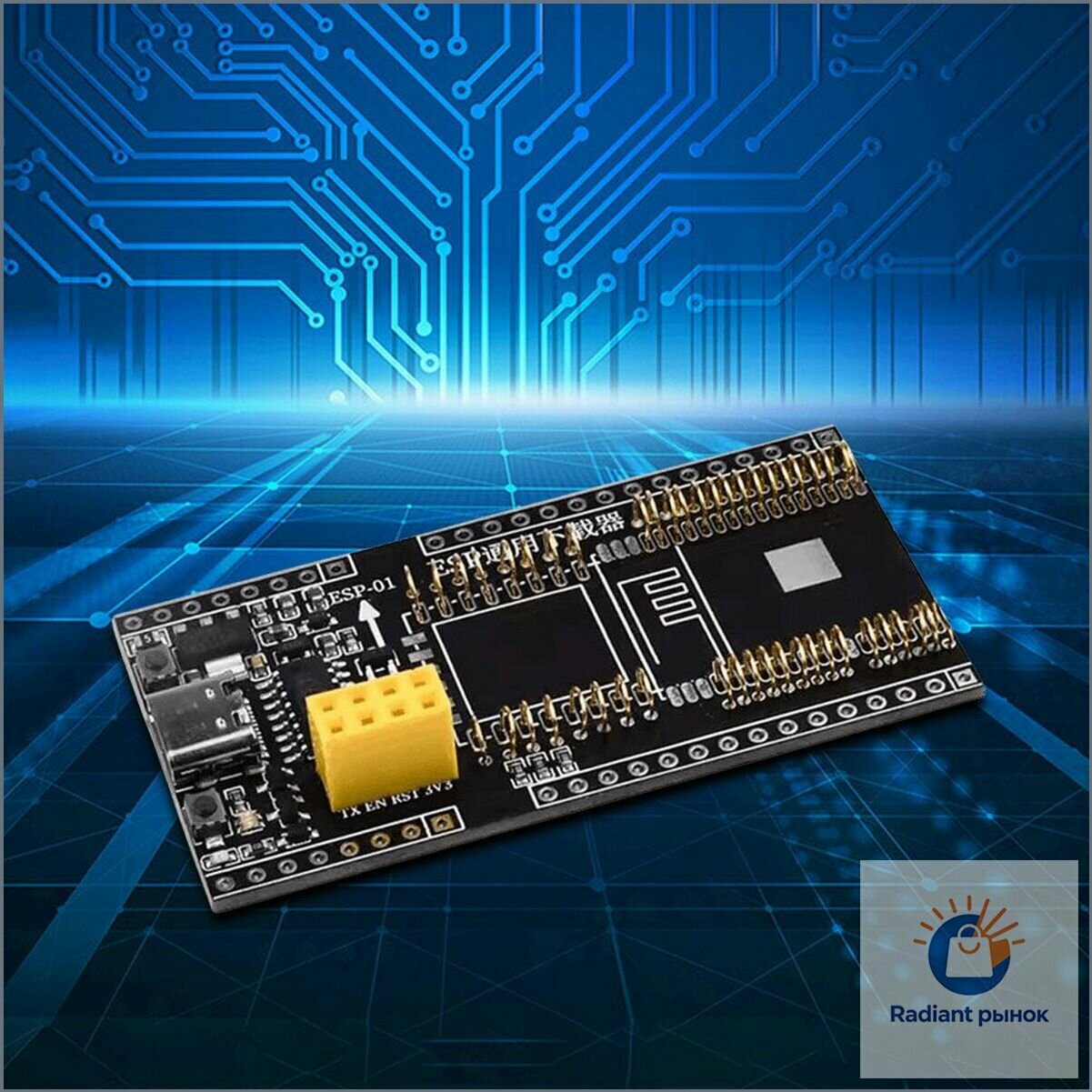Программатор для модулей ESP8266 и ESP32 с индикаторами режимов программирования — фото 1