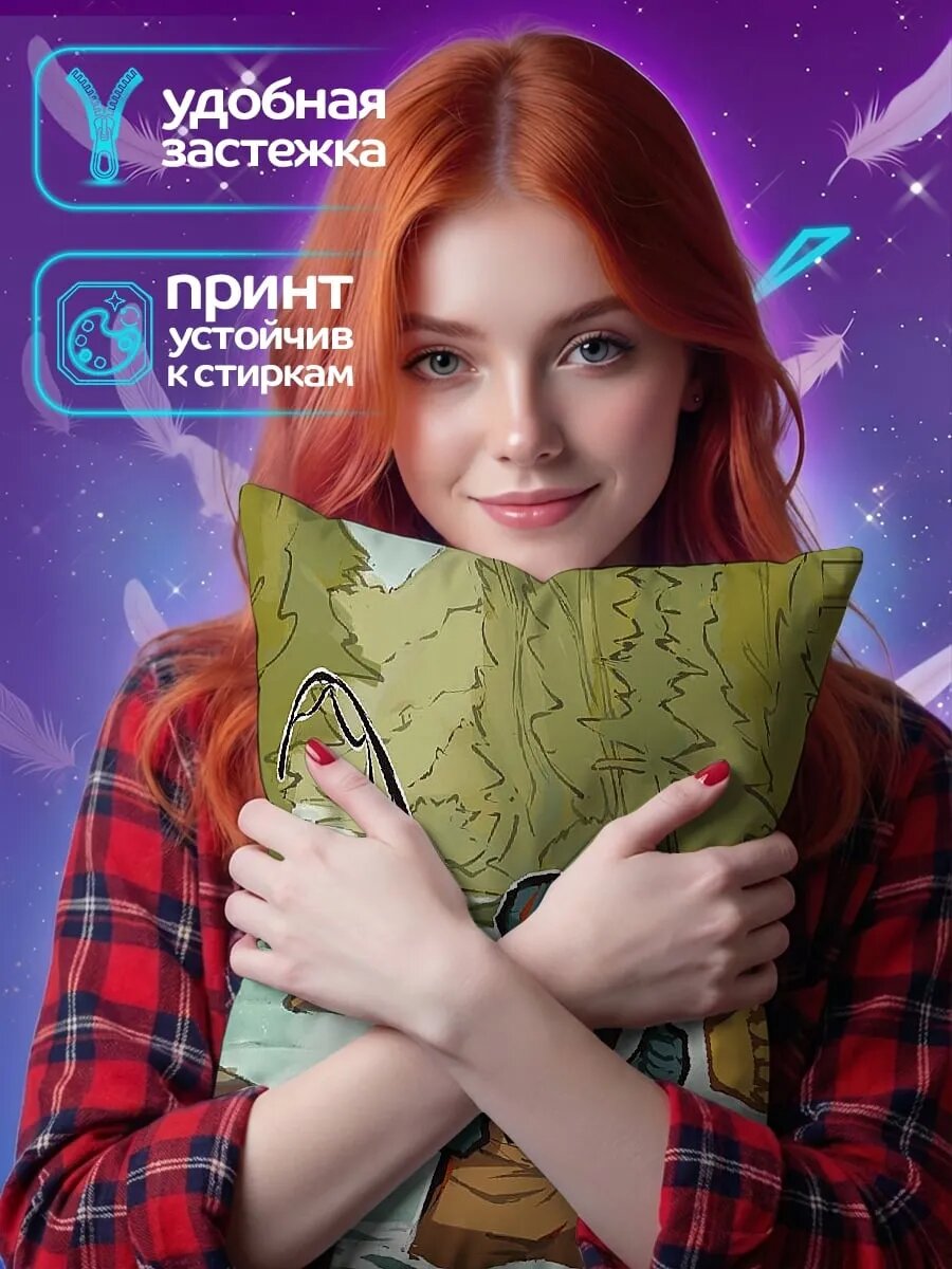 Подушка дакимакура Рыбак робот — фото 1