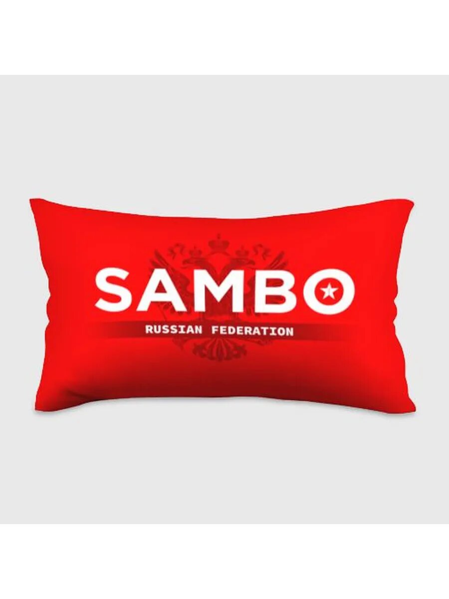 Russian federation sambo - на красном фоне Подушка