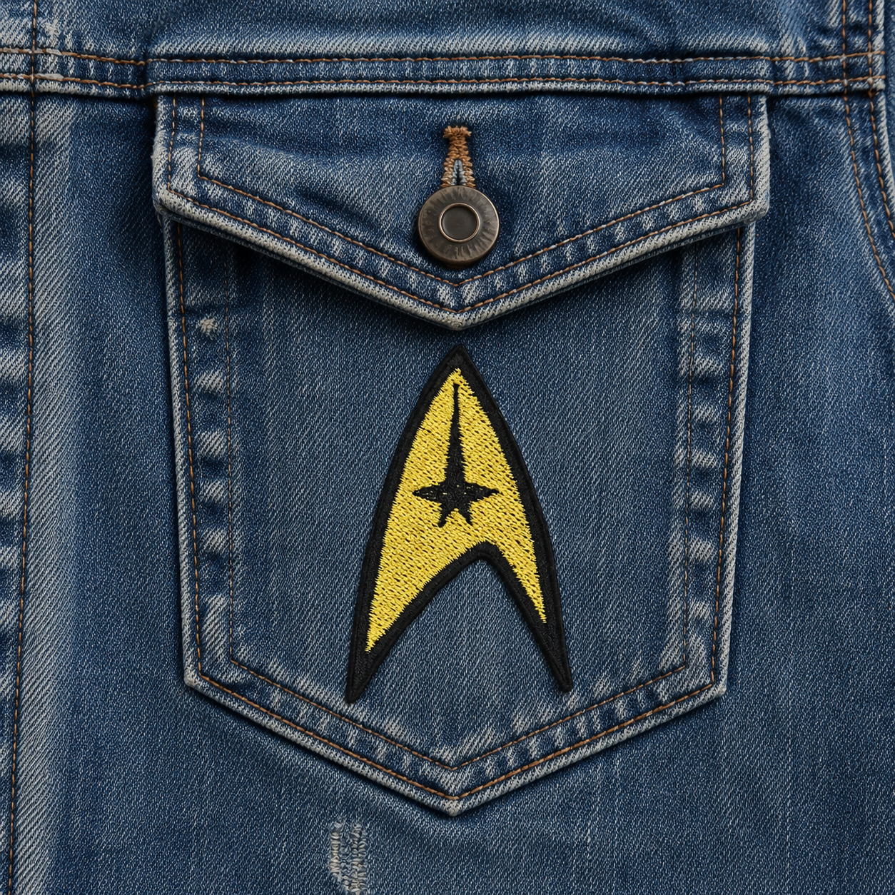 Нашивка, патч, шеврон "Star Trek" 40x65mm PTC363