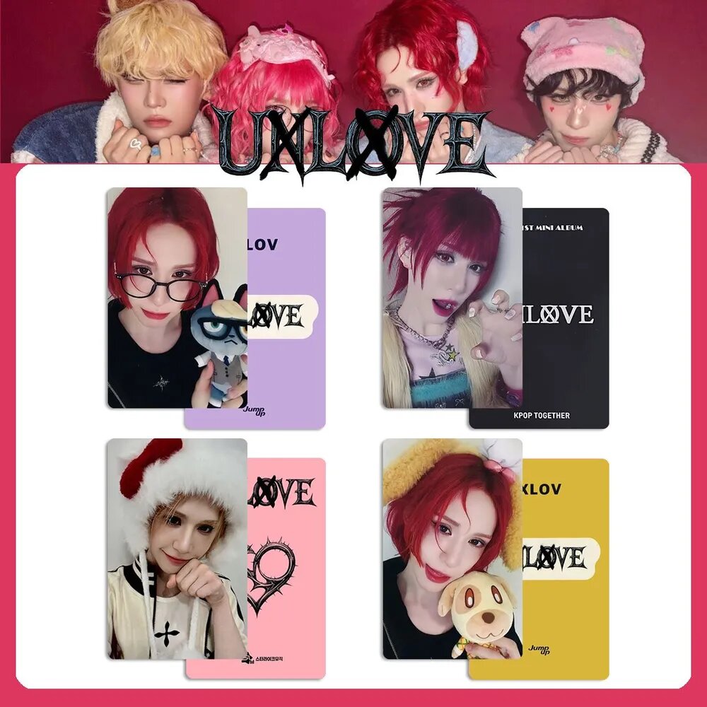 Карточки XLOV альбом карты UXLXVE RUI EVOL HARU k-pop карточки коллекционные 54 * 86 мм 4 шт