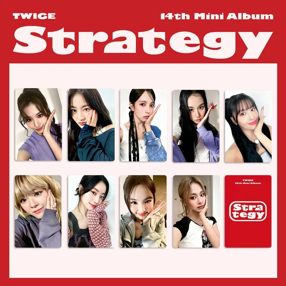 TWICE Карточки Mini14 Strategy Коллекционная карточка альбом карты 54 * 86 мм 7 шт