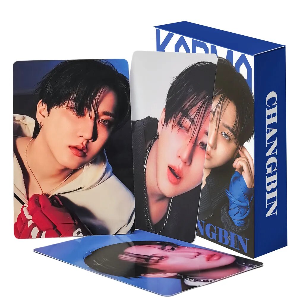 127 корейская волна Stray Kids фотокарточка Seo Changbin Changbin фотокарточка наклейка KARMA