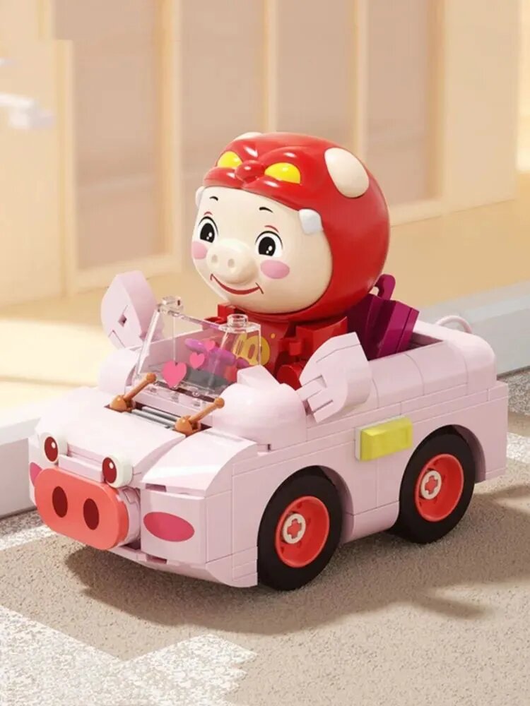 Конструктор, Коллекционная Фигурка, Детские Игрушки (JAKI GG-BOND Happy Cute Car Series)