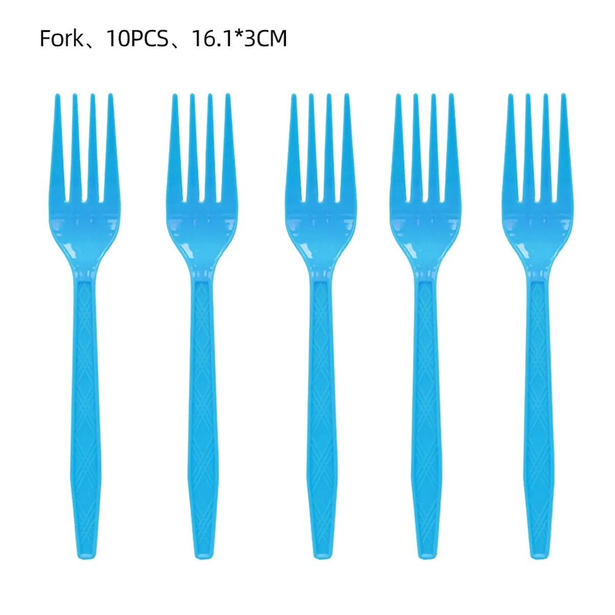 Вилки пластиковые, Fork-10PCS, 16.1*3см