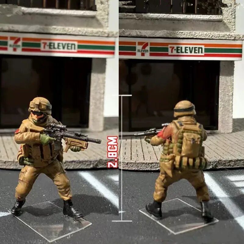 Миниатюрная фигурка солдата 1/64, цвет style6