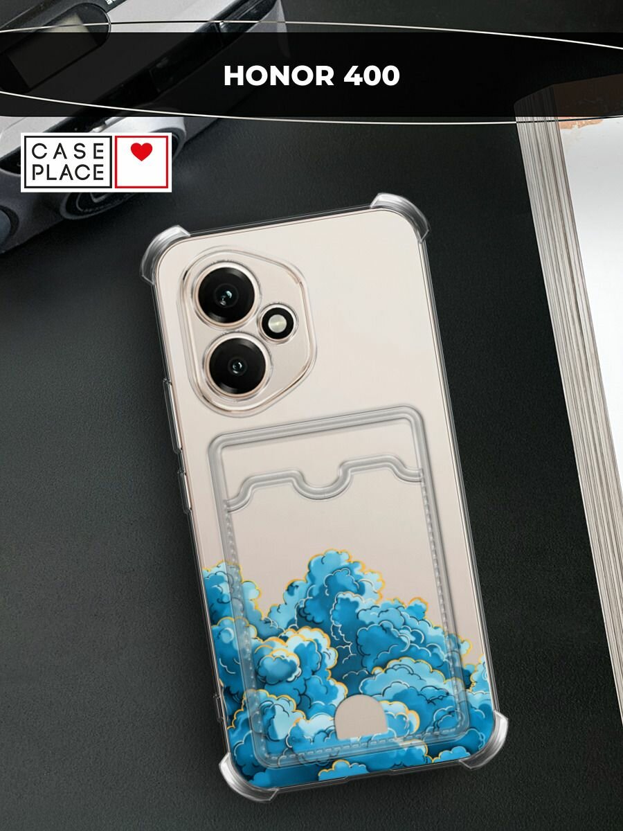 Чехол на Honor 400 (Хонор 400) с картой и принтом Звезда и облака
