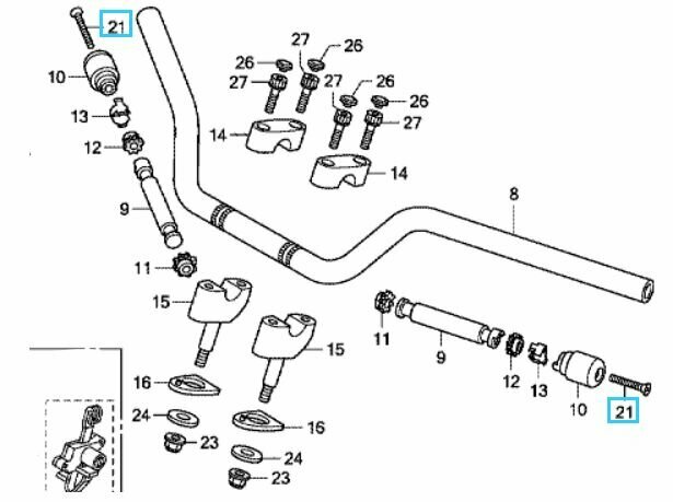 Болт крепления груза руля 6х65; Артикул Honda: 90191KBG000 (Оригинал)