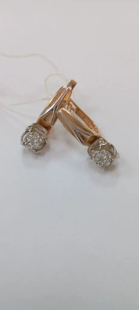 Серьги, золото, 585 проба