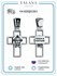 Крестик TALANT, серебро, 925 проба, родирование