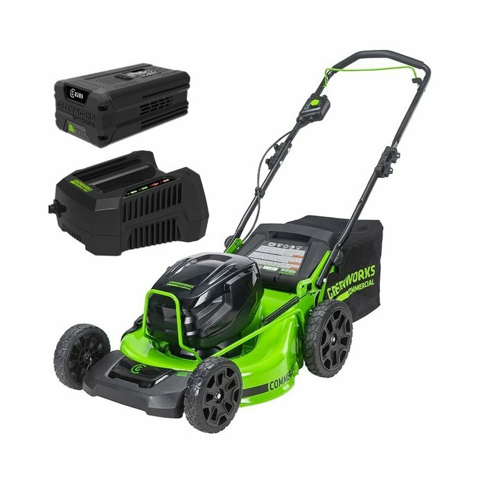 Газонокосилка GREENWORKS GC82HPLM51, 82V, 51 см, АКБ 5 А·ч и ЗУ