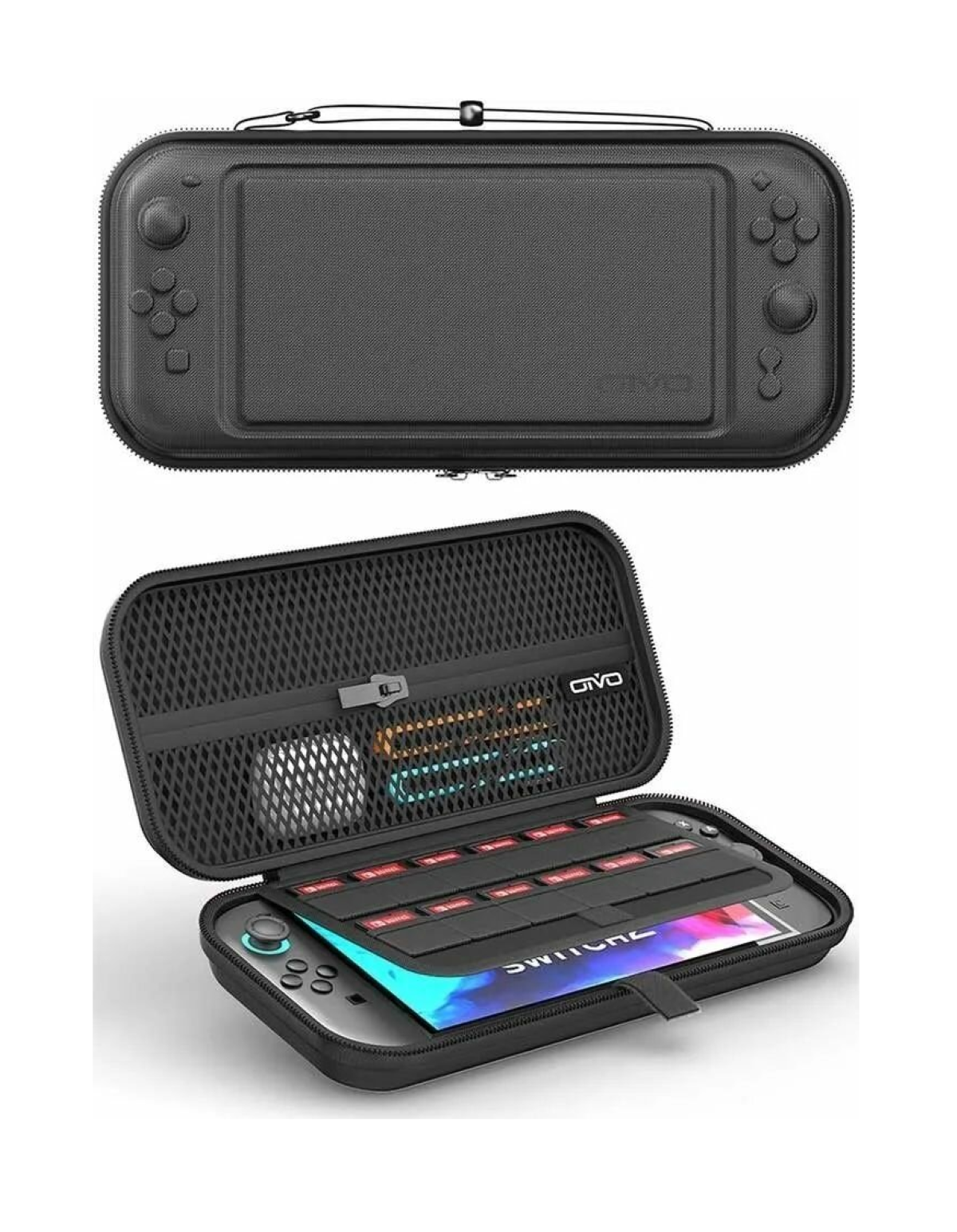 Чехол подставка кейс сумка для хранения приставки Nintendo Switch 2 и аксессуаров Черный