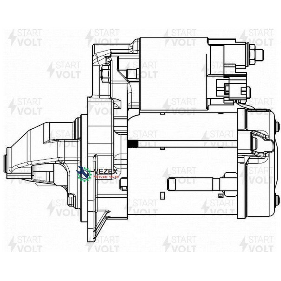 STARTVOLT LST 1906 Стартер для а/м Toyota Corolla E150 (08-) 1.33i 1,3кВт (LSt 1906)