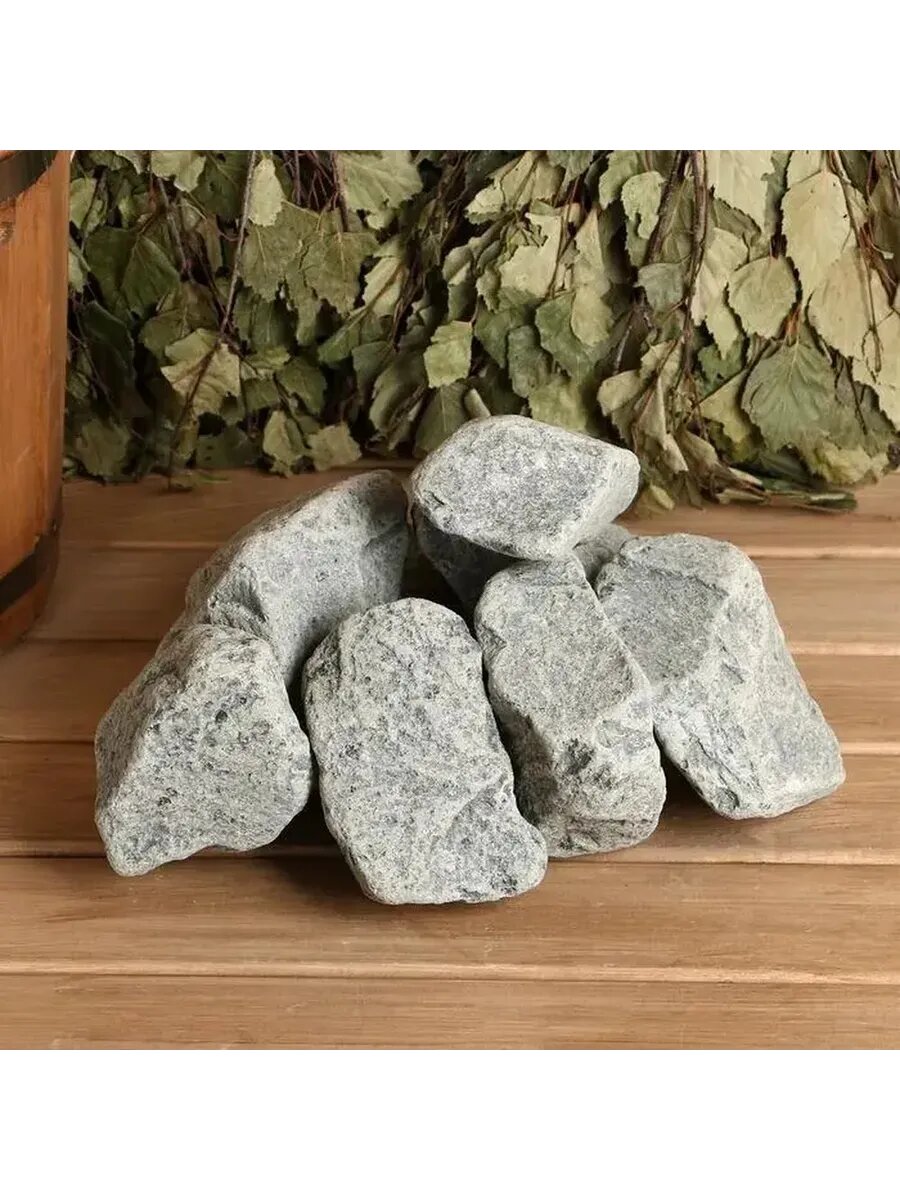 Камни для бани и сауны из порфирита, 20 кг
