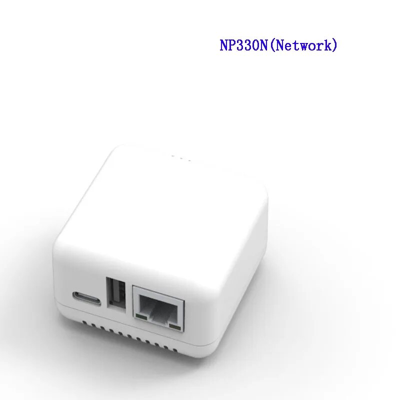 NP330 Сервер принтера Bluetooth WIFI Белый, White Network, EU Plug