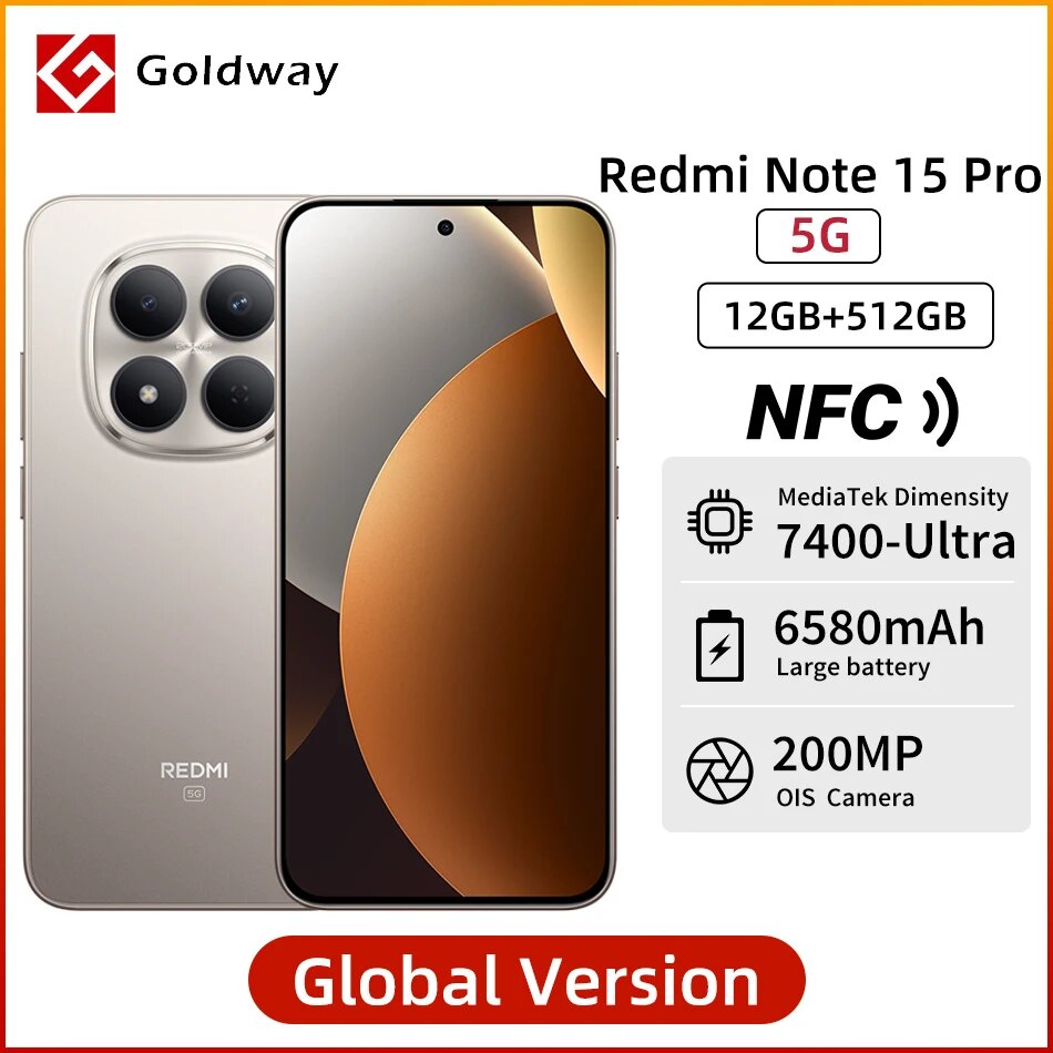 Смартфон Xiaomi Redmi Note 15 Pro, 12/512ГБ, global