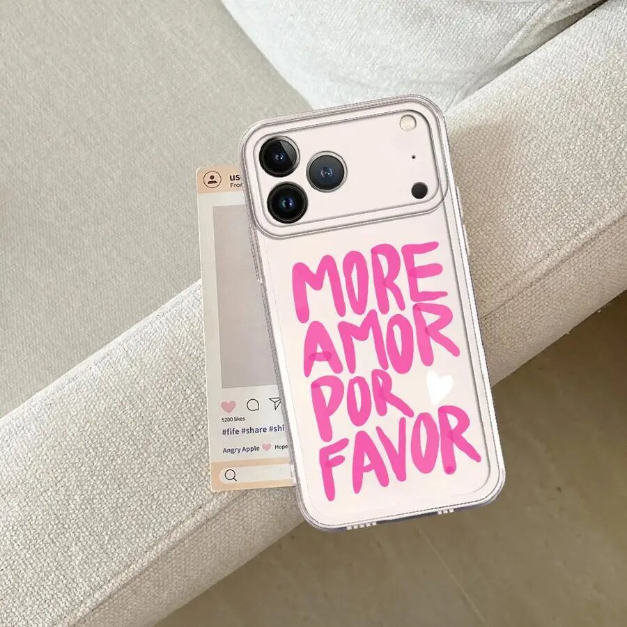 Чехол iPhone 16 Pro Mix01 "More Amor Por Favor"