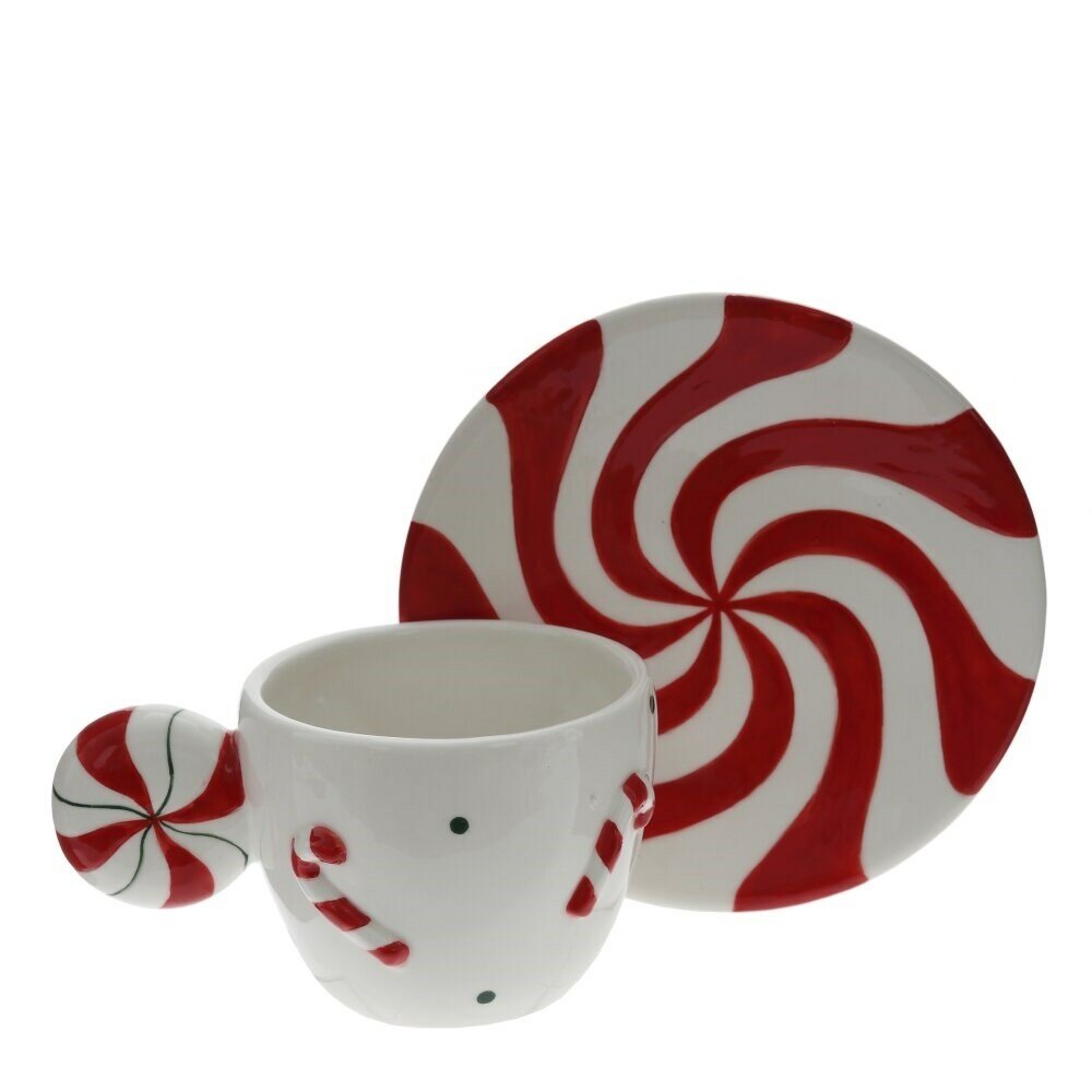 Набор чашка с блюдцем "Карамель", L=12 W=8,5 H=6,5 см