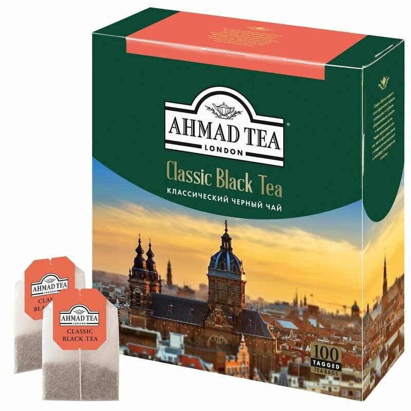 Ahmad Tea Чай в пакетиках Классический, черный, 100 пакетиков