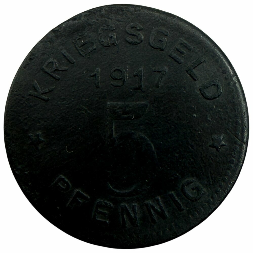 Германия, Германская империя, Виттен 5 пфеннигов 1917 г.