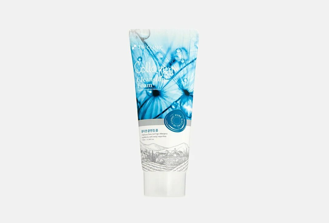 3W CLINIC COLLAGEN CLEANSING FOAM Пенка для умывания с коллагеном 100мл