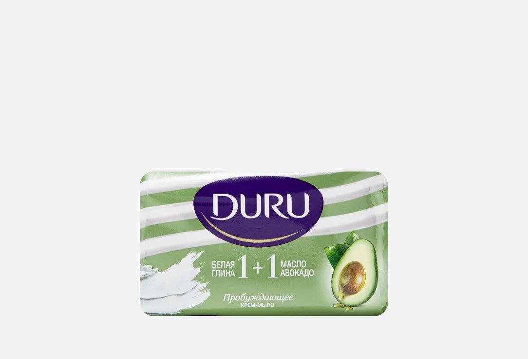 DURU 1+1 Глина&Авокадо мыло 80г