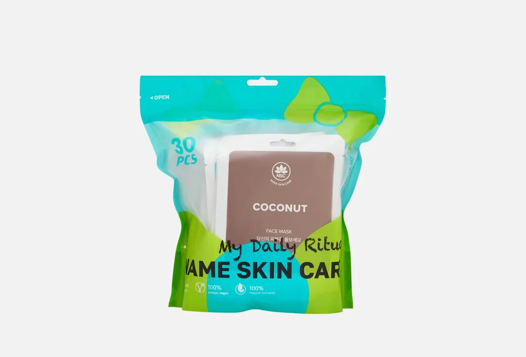 Name Skin Care My Daily Ritual набор тканевых масок для лица 30шт