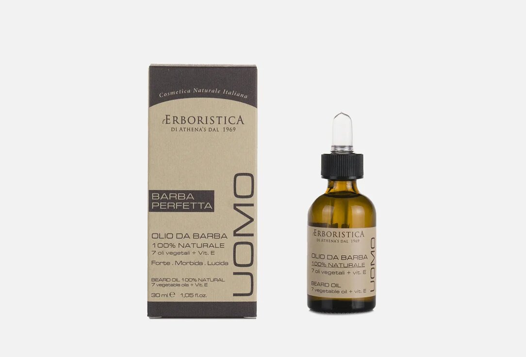 L'ERBORISTICA UOMO Масло для лица и бороды 30мл
