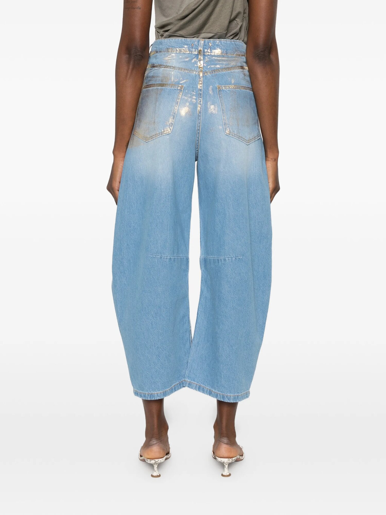 Джинсы Marc Ellis Metallic-effect jeans, размер 38 — фото 1