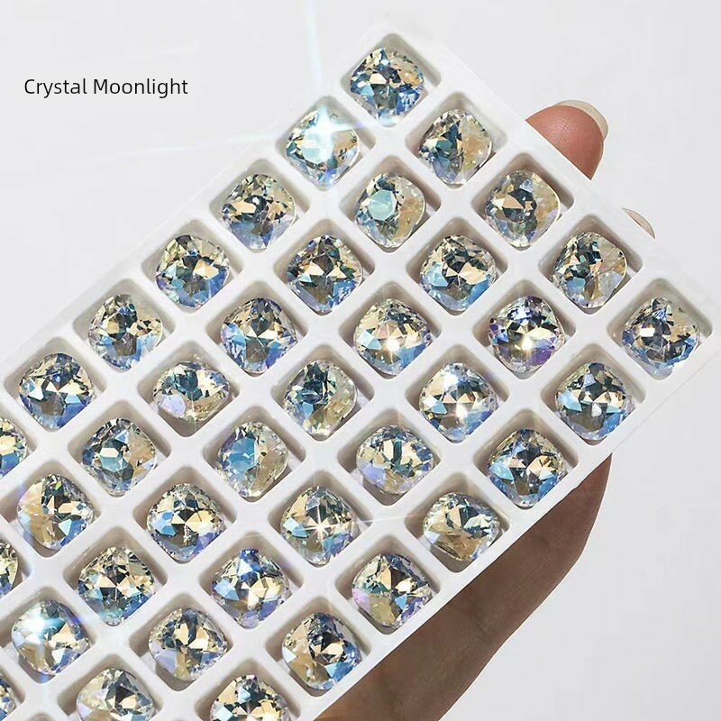 Кристалл Мунлайт 8x8мм Ринестоны 20 шт. для декора ногтей