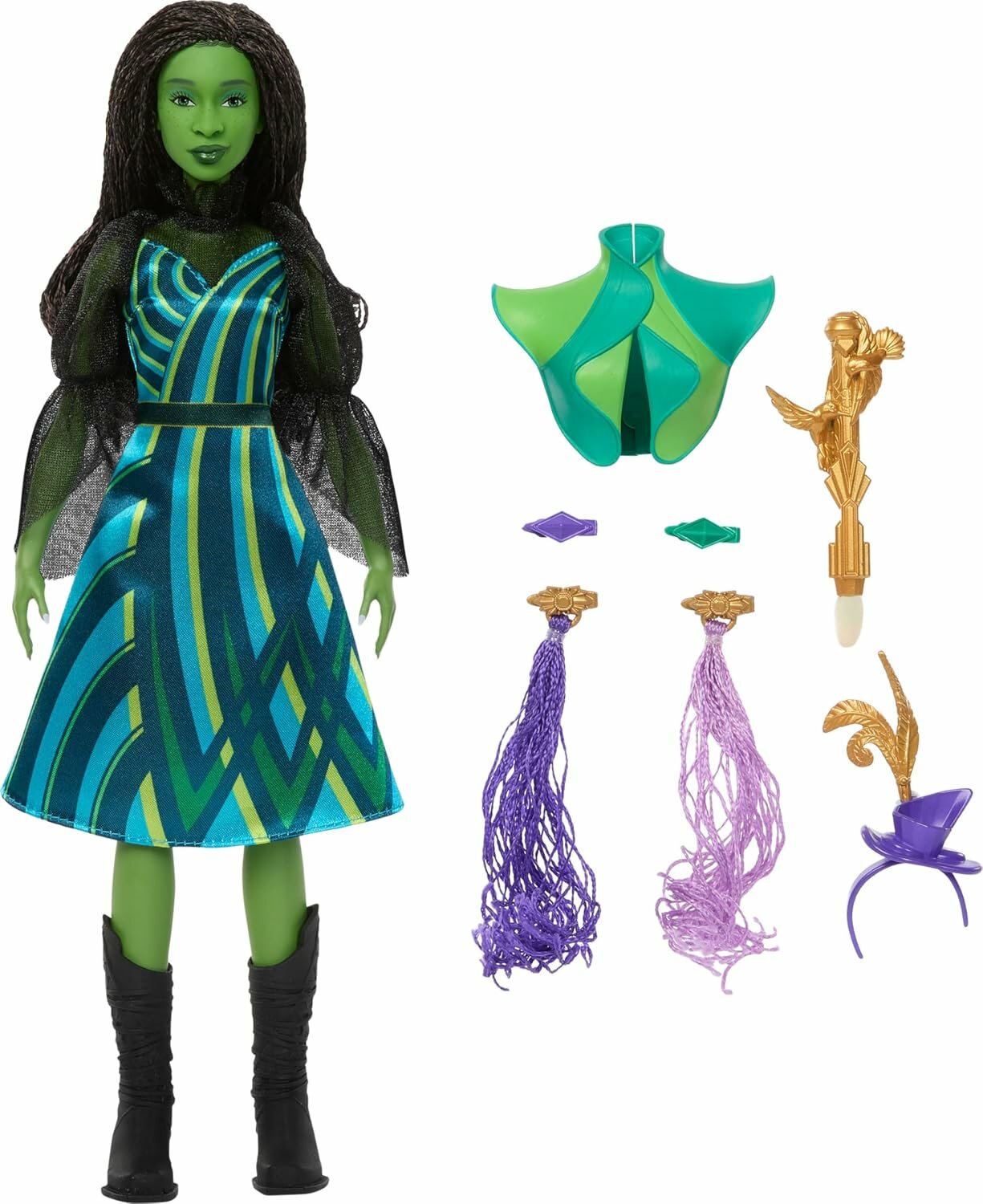 Кукла Mattel Wicked Get Ready Эльфаба из мюзикла "Злая" Elphaba — фото 1