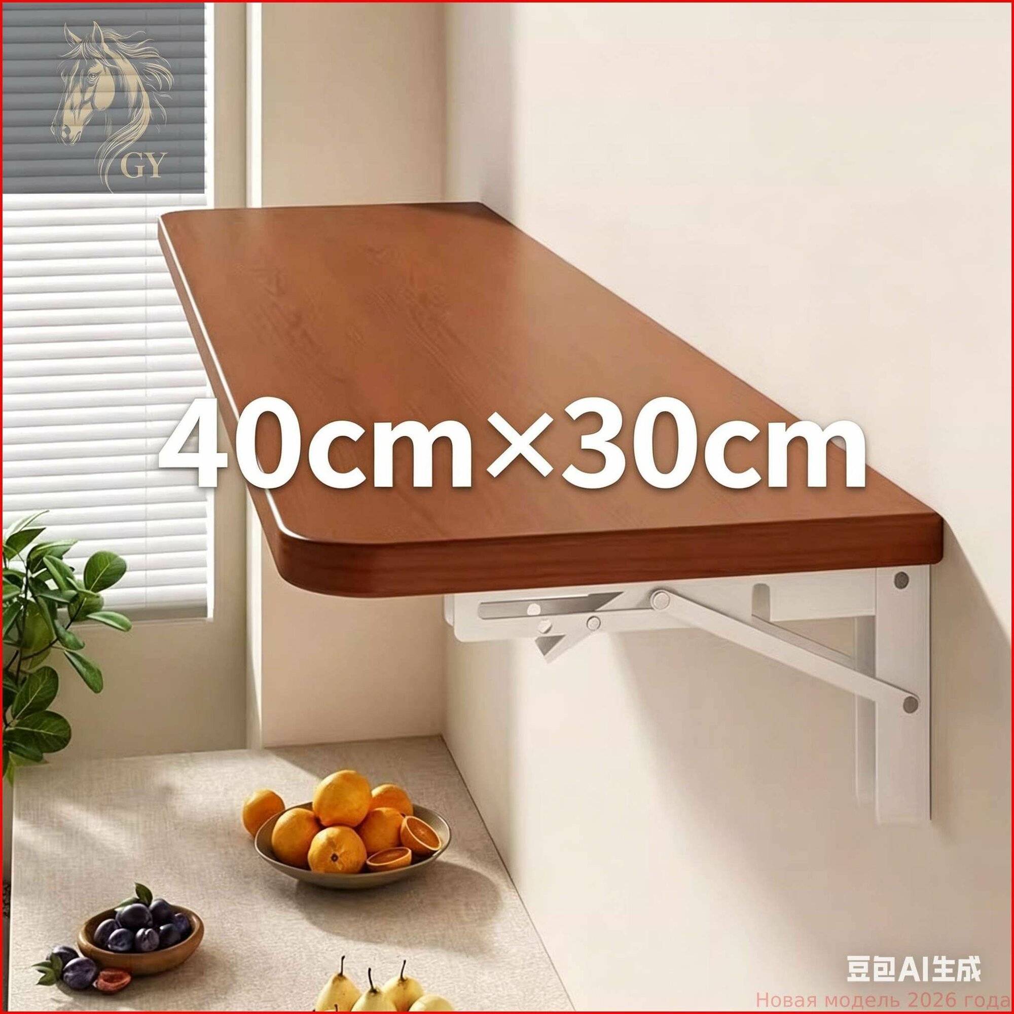 Полка для кухонной мебели Настенная Прямая, 30х40