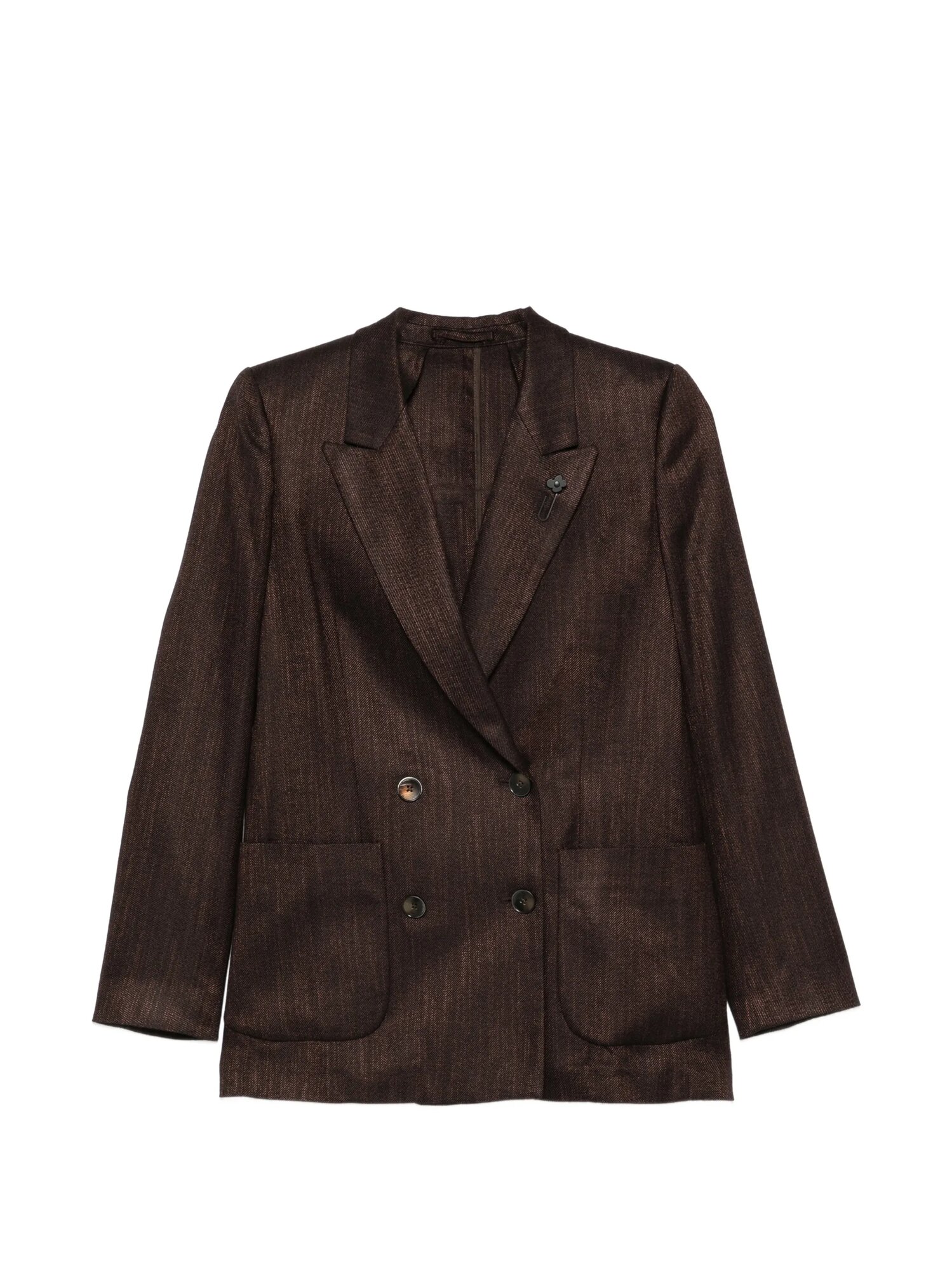 Пиджак Double-breasted peaked-lapel blazer
