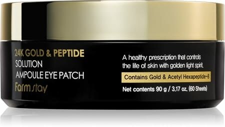 Патчи FarmStay 24K Gold & Peptide Solution, 60 шт.