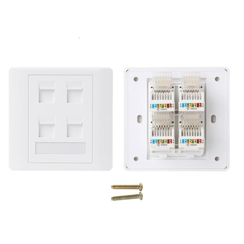 Сетевая розетка 86 типа, модуль RJ45, 4 (Цвет товара: 4)