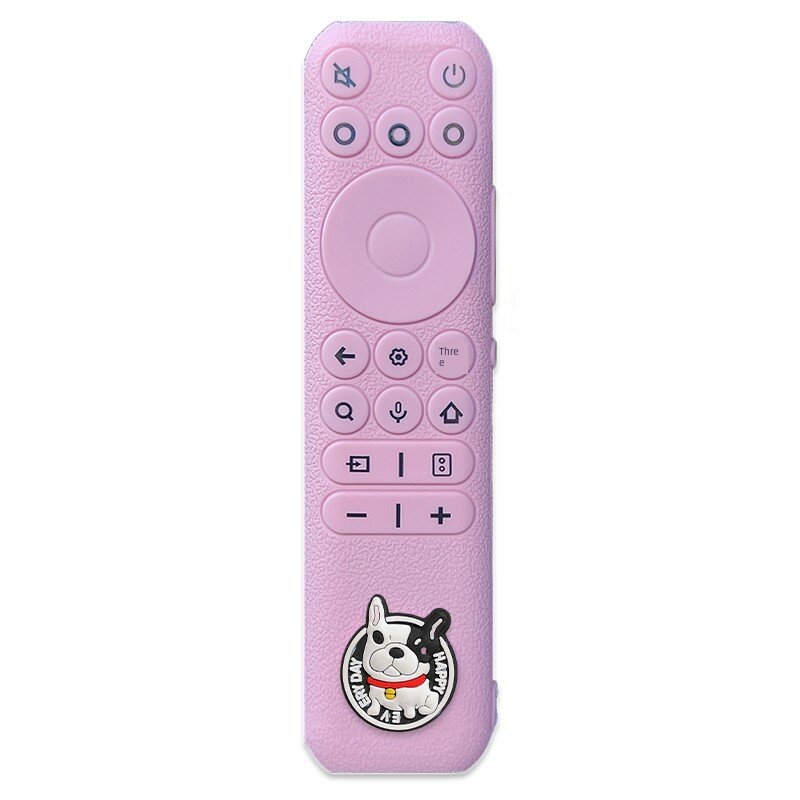 Чехол для пульта TCL Ray Bird 7 Pro из мягкого силикона - Розовый с попугаем, Тип 2, для ТВ-пульта