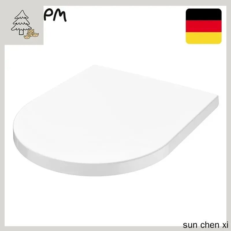 Сиденье для унитаза с микролифтом AM.PM Spirit V2.0 C707858WH белое быстросъемное с крышкой, ободок / стульчак / сидушка для унитаза, дюропласт, Германия