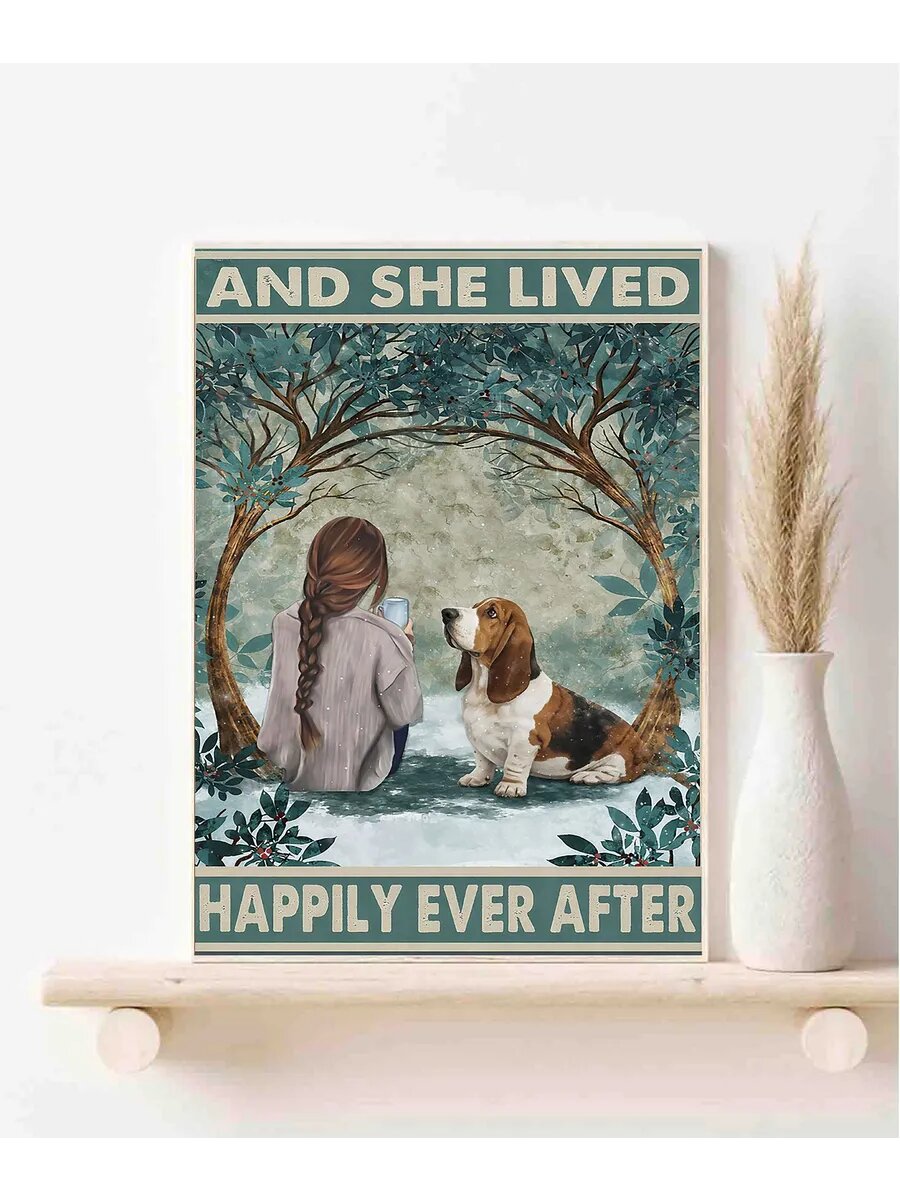 Бассет-хаунд, Happily Ever After, Плакат 30x42см
