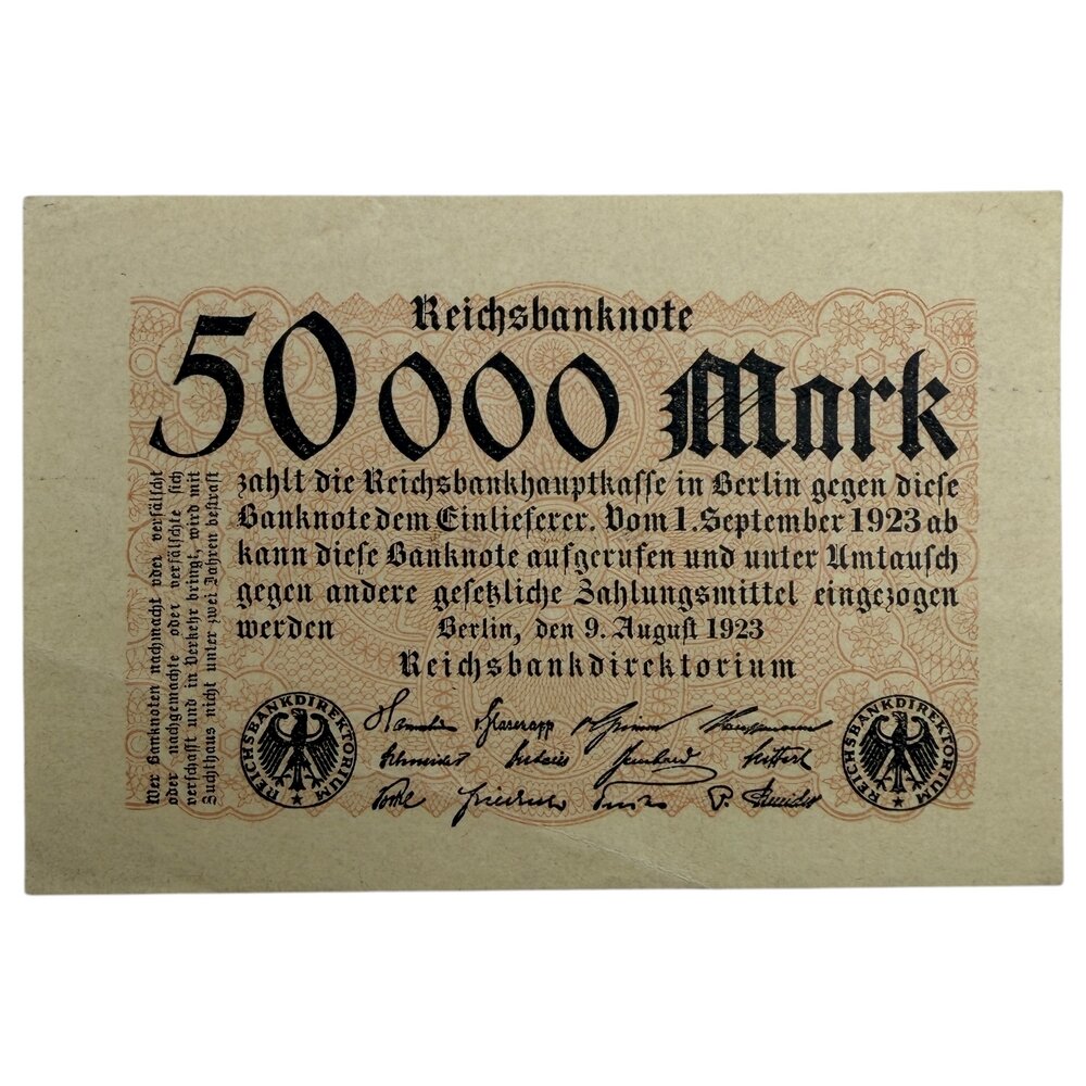 Веймарская республика (Германия) 50000 марок 1923 г.