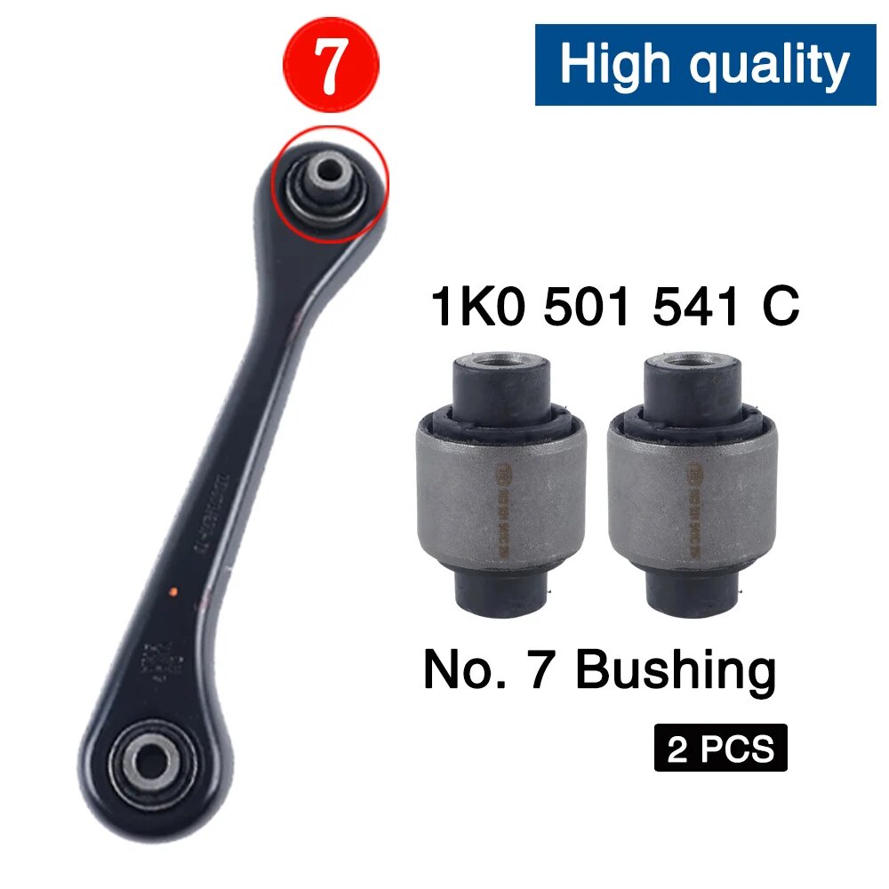 Комплект из 14 втулок задних рычагов подвески для VW Tiguan, Passat CC, Sharan, No. 7 Bushing 2PCS