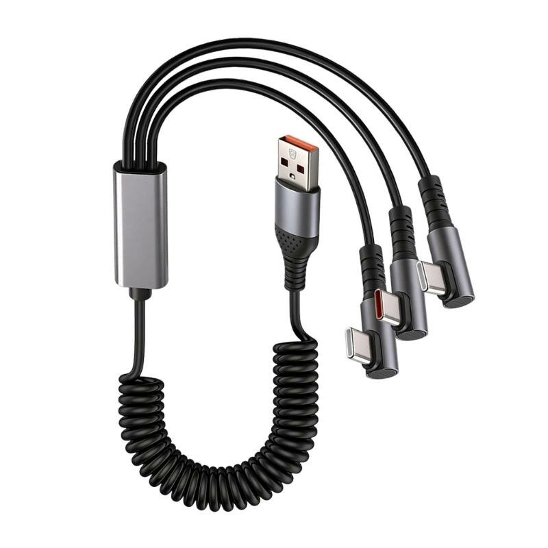 3-в-1 USB-C сплиттер-кабель для зарядки, USB-штекер
