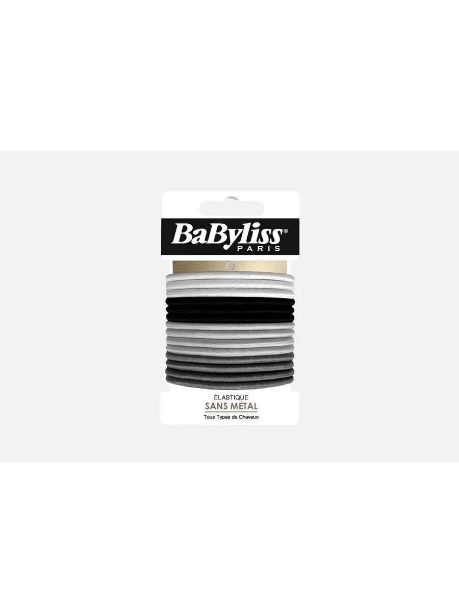 BABYLISS ACCESSORIES черно-белый Набор резинок для во