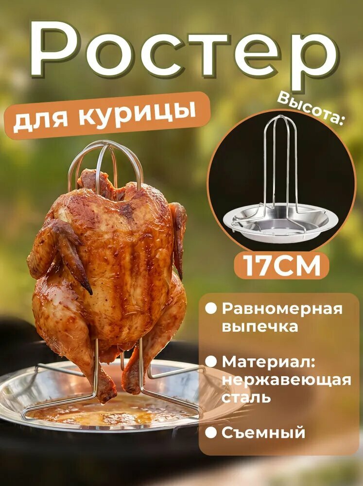 1 шт. Подставка для запекания курицы из нержавеющей стали, многофункциональная жарочная подставка
