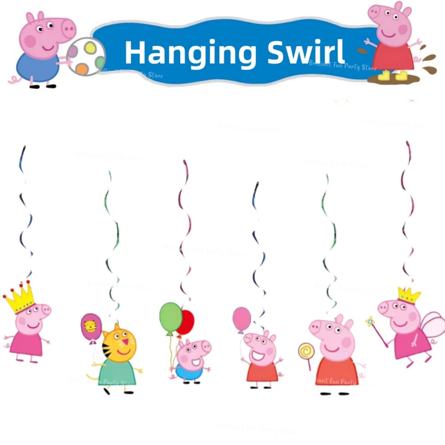 Набор для дня рождения Пеппа Пиг Hasbro Swirls-1set