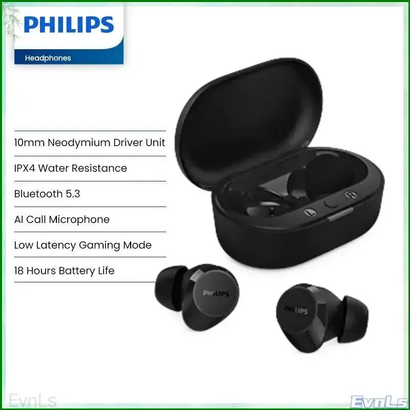 Philips Наушники беспроводные с микрофоном, белый